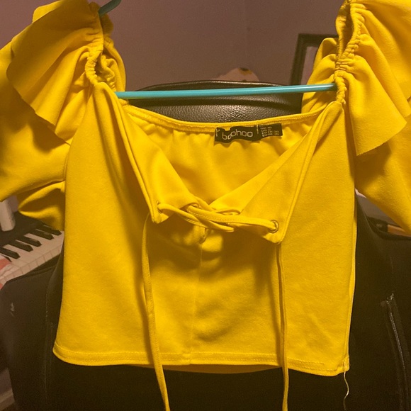 None | Tops | Yellow Crop Top | Poshmark